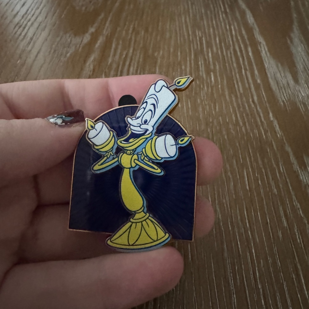2025 D23 Gold Member Lumiere Disney Pin Beauty & The … - Gem